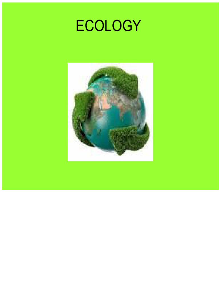 Definition of Ecology-3 | PDF | Atmosphere | Stratosphere