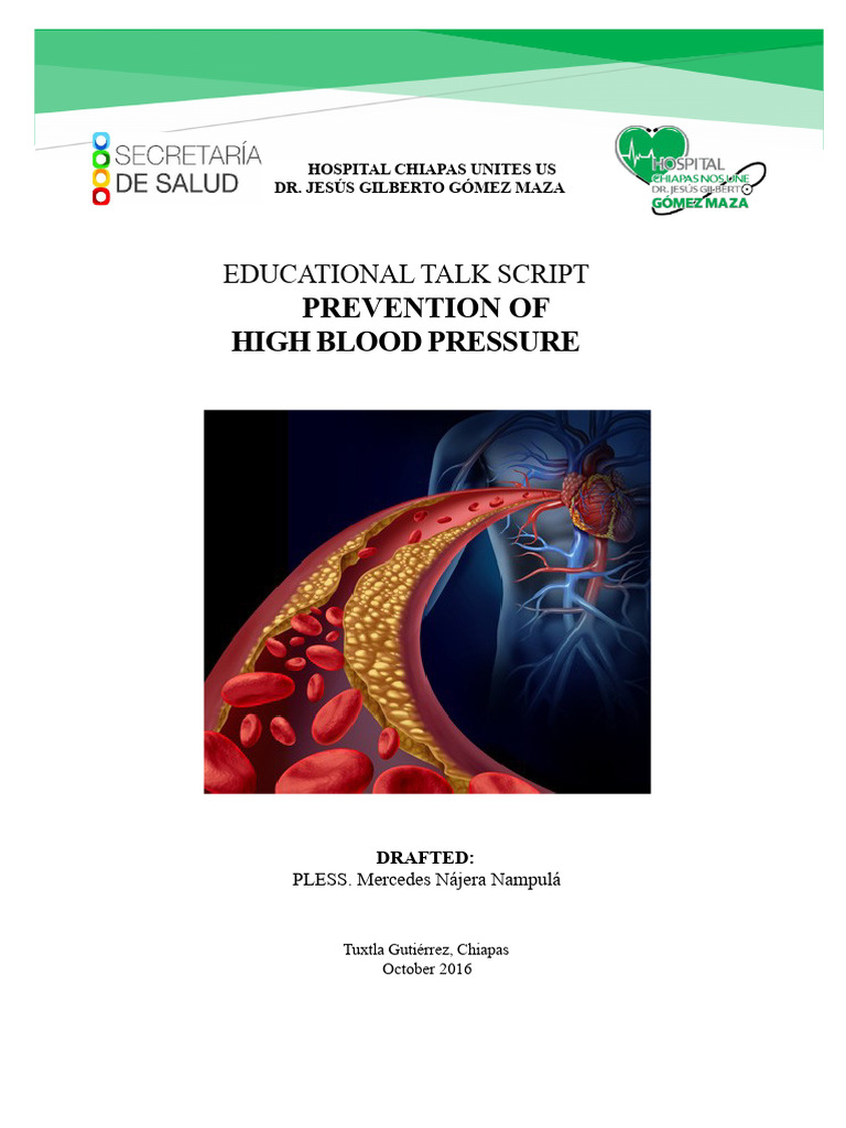 High Blood Pressure Awareness Guide | PDF | Hypertension | Myocardial ...