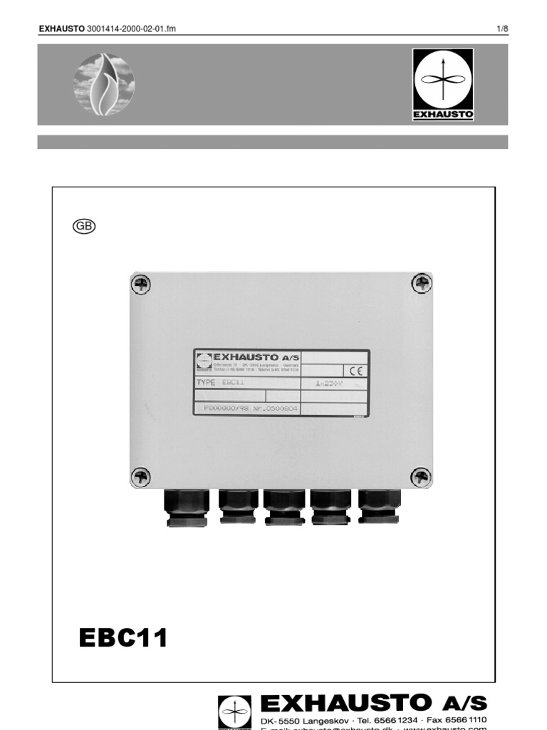 Ebc11 Controller | PDF | Switch | Thermostat
