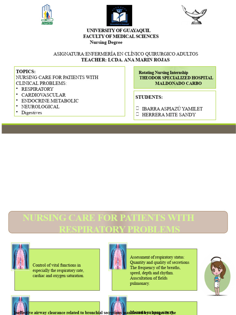 11) Nursing Care For Patients With Respiratory, Cardiovascular, Etc ...