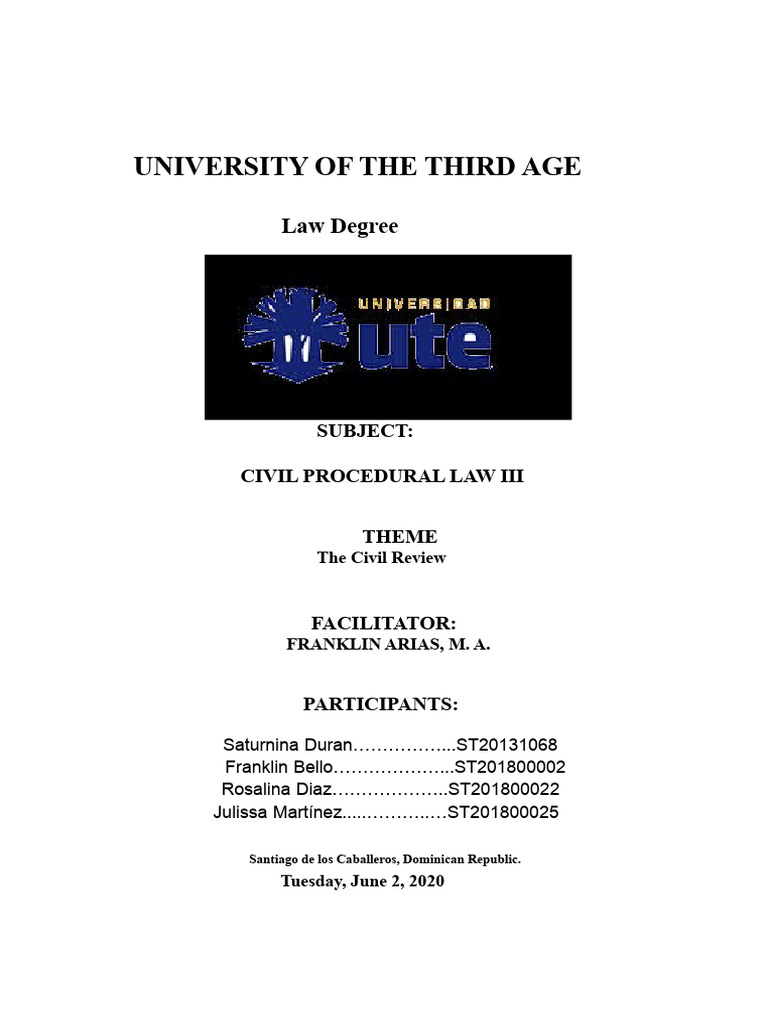 The Civil Review | PDF | Lawsuit | Appeal