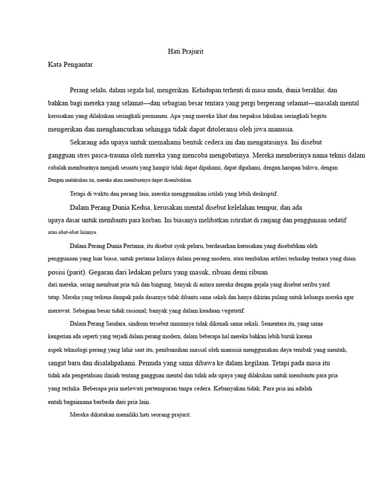 Novel Jantung Prajurit - Google Docs | PDF