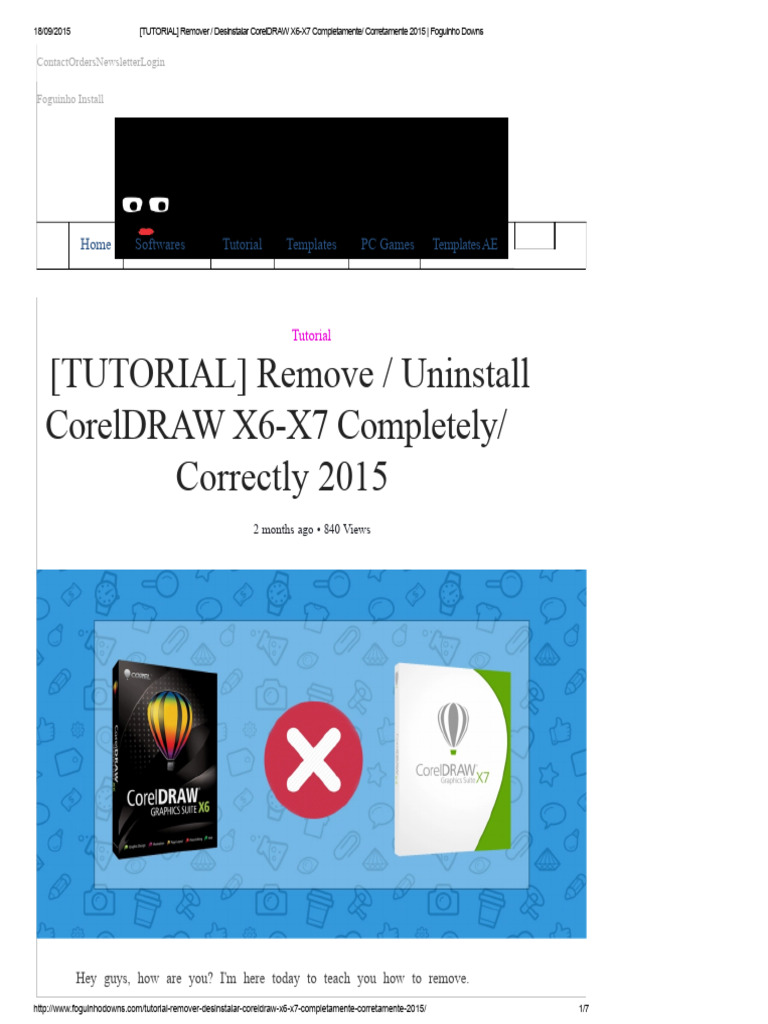 Uninstall CorelDRAW X6-X7 Guide | PDF | Windows Registry | Operating ...