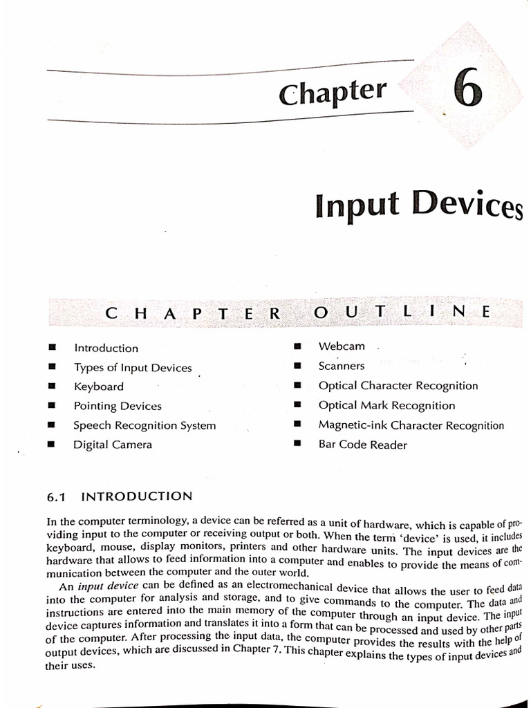 Input and Output Devices | PDF