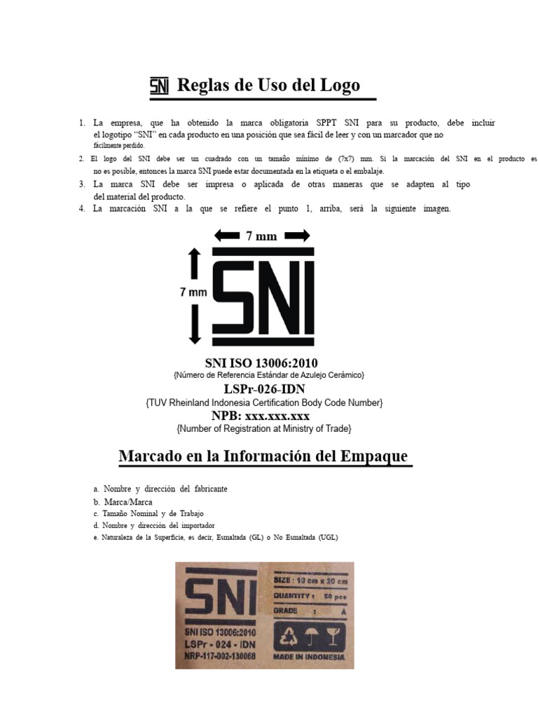 Reglas para Uso del Logo SNI | PDF