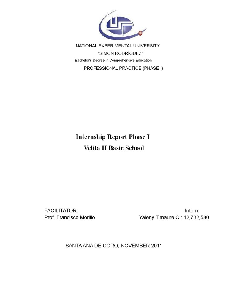 Internship Report at Velita II School | PDF | Knowledge | Methodology