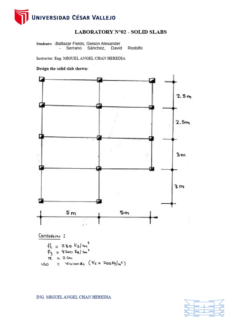SOLID SLAB WORK - Section C3 | PDF | Structural Engineering ...