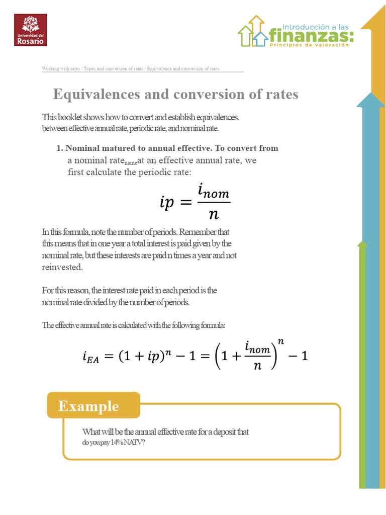 Rate Conversion and Equivalence Guide | PDF | Interest | Interest Rates
