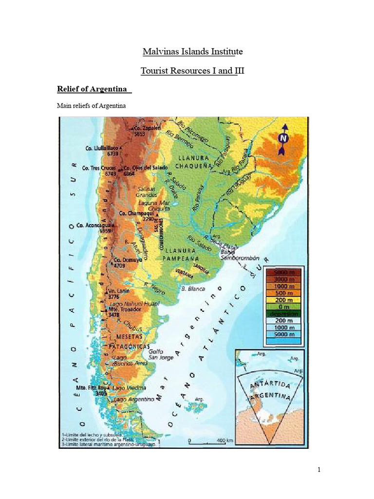 relief of Argentina | PDF | Andes | Plateau