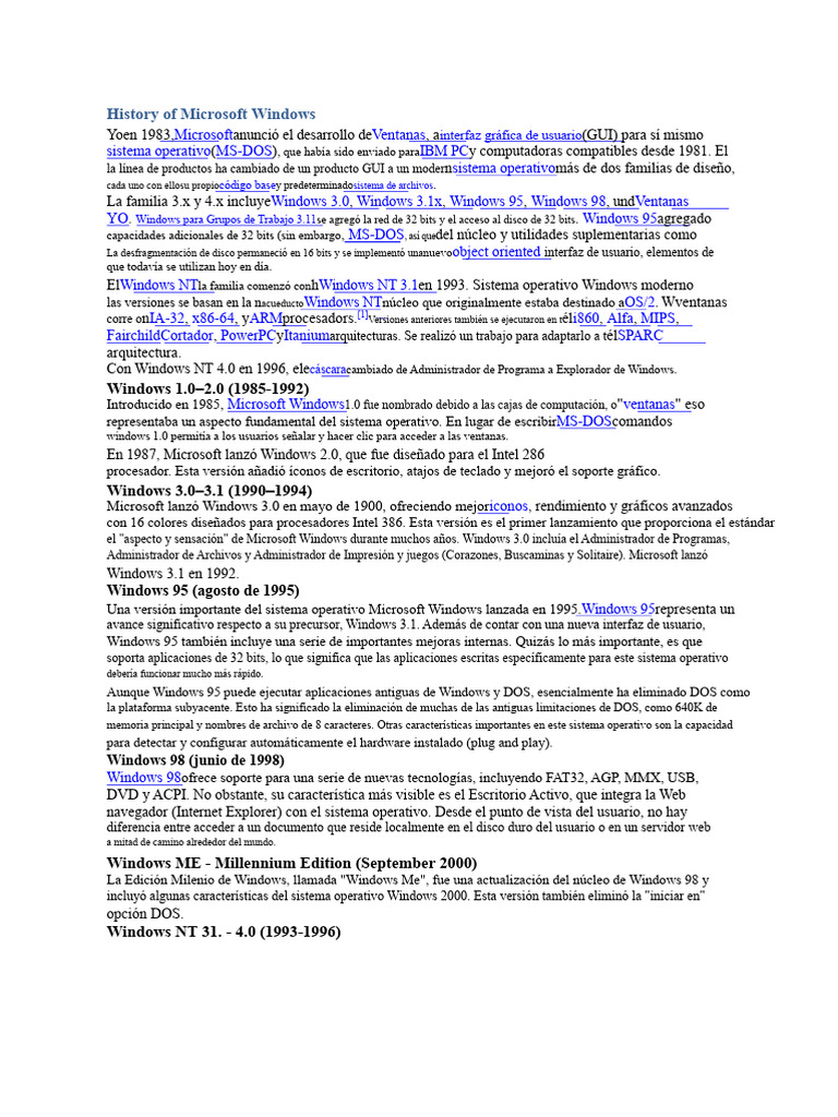 Historia de Microsoft Windows | PDF | Microsoft Windows | Windows 7