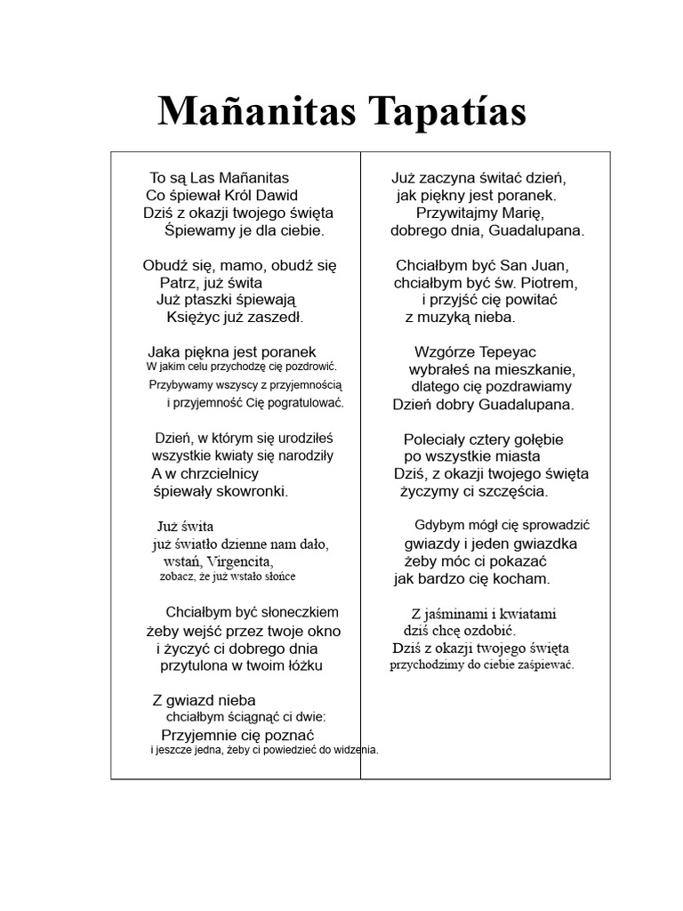 Mañanitas Tapatías | PDF