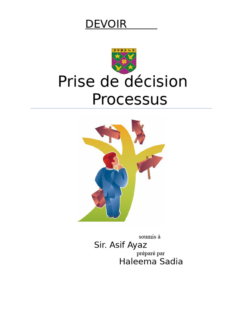 Guide sur le processus de prise de décision | PDF | Prise de décision