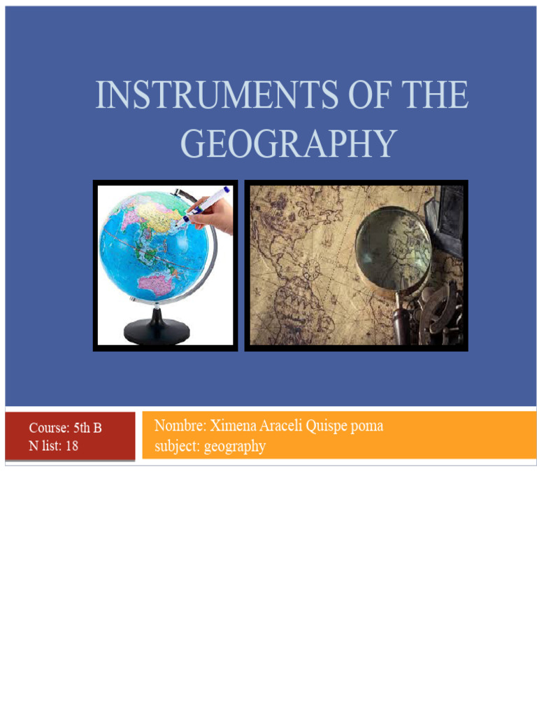 Instruments of Geography | PDF