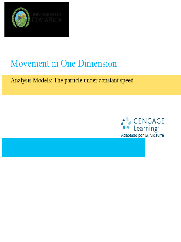 General Physics 2.3 The Particle Under Constant Velocity | PDF | Speed ...