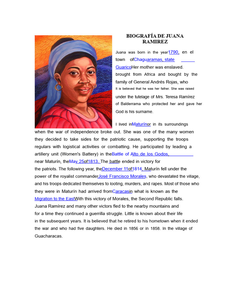 Biography of Juana Ramirez | PDF | Rotation | Earth