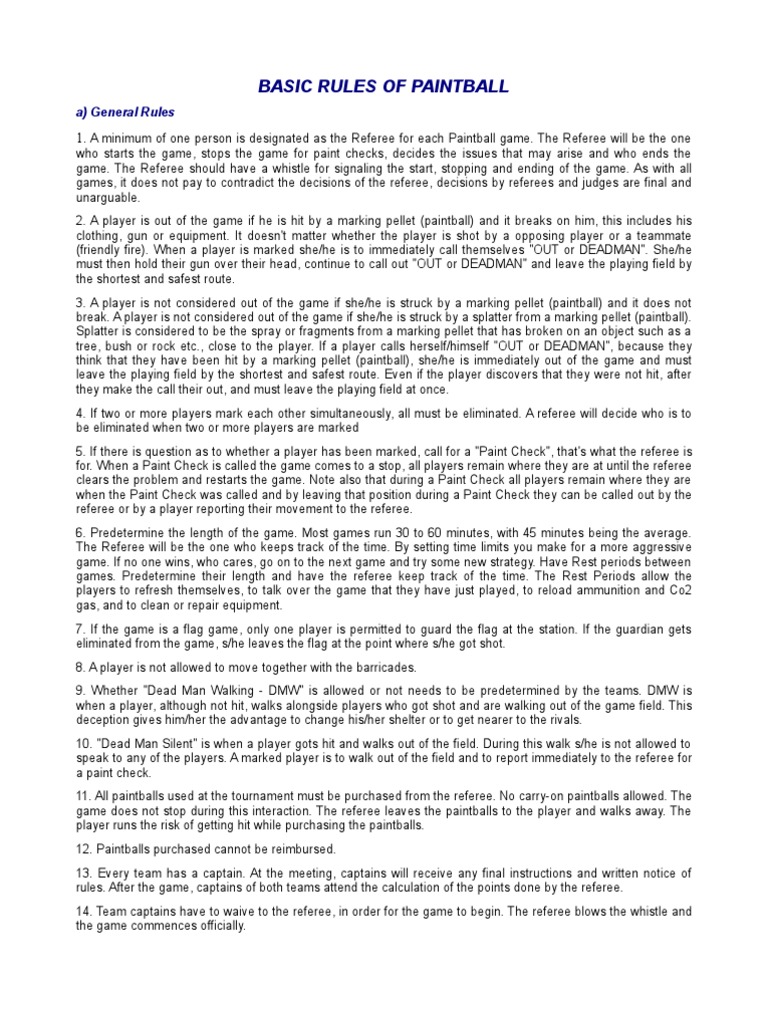 All About Paintball | PDF | Leisure | Sports