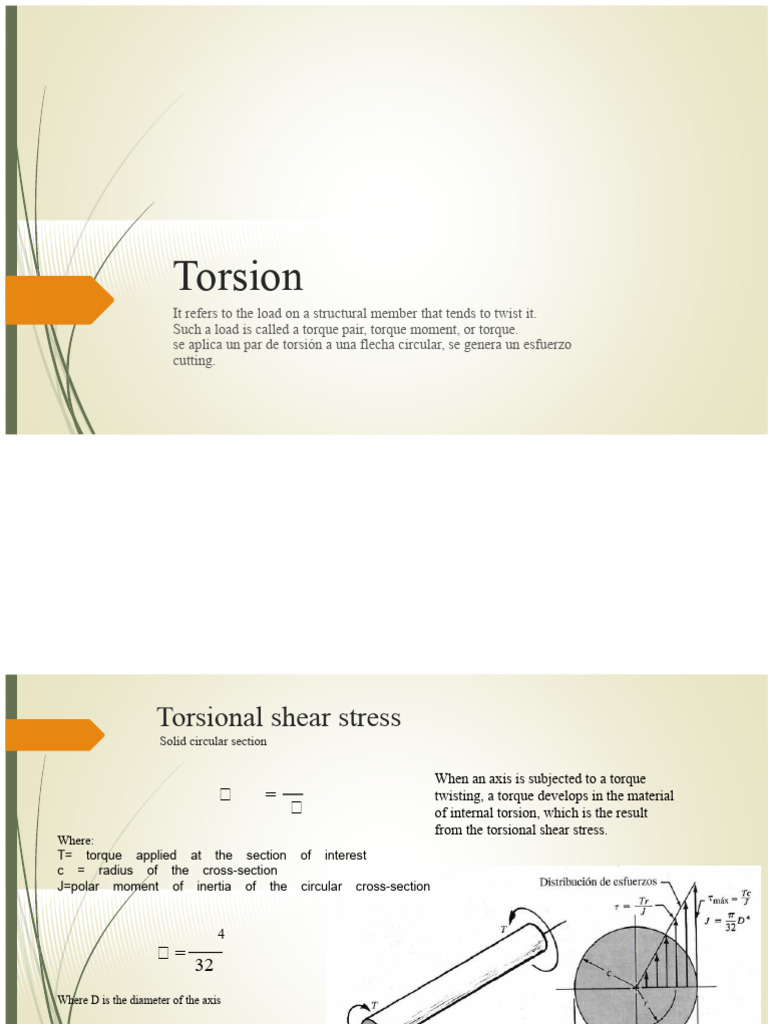 Torsional shear stress | PDF | Stress (Mechanics) | Torque