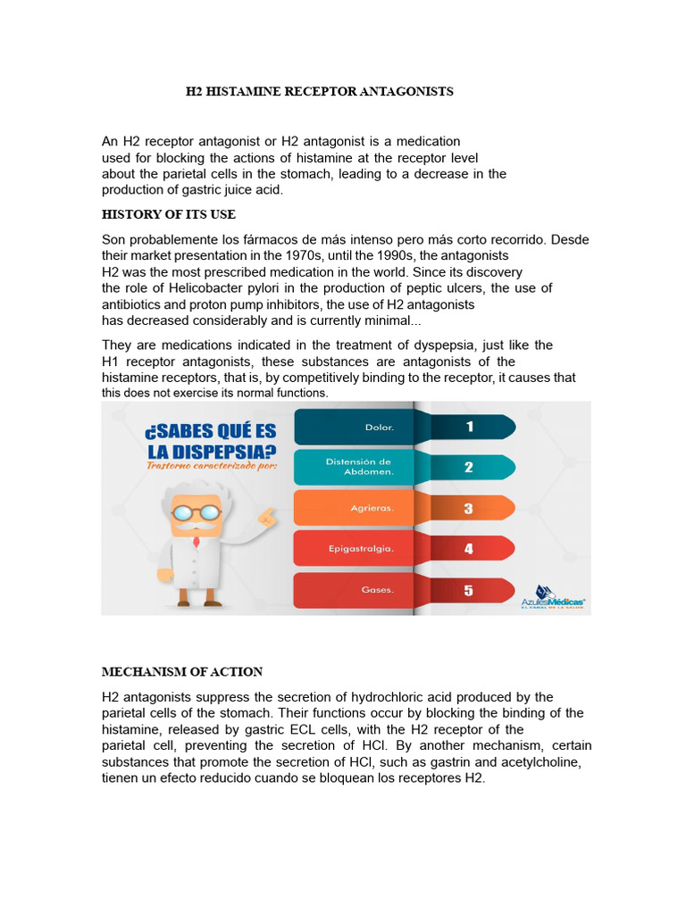 Histamine H2 Receptor Antagonists | PDF | Gastroenterology | Clinical ...
