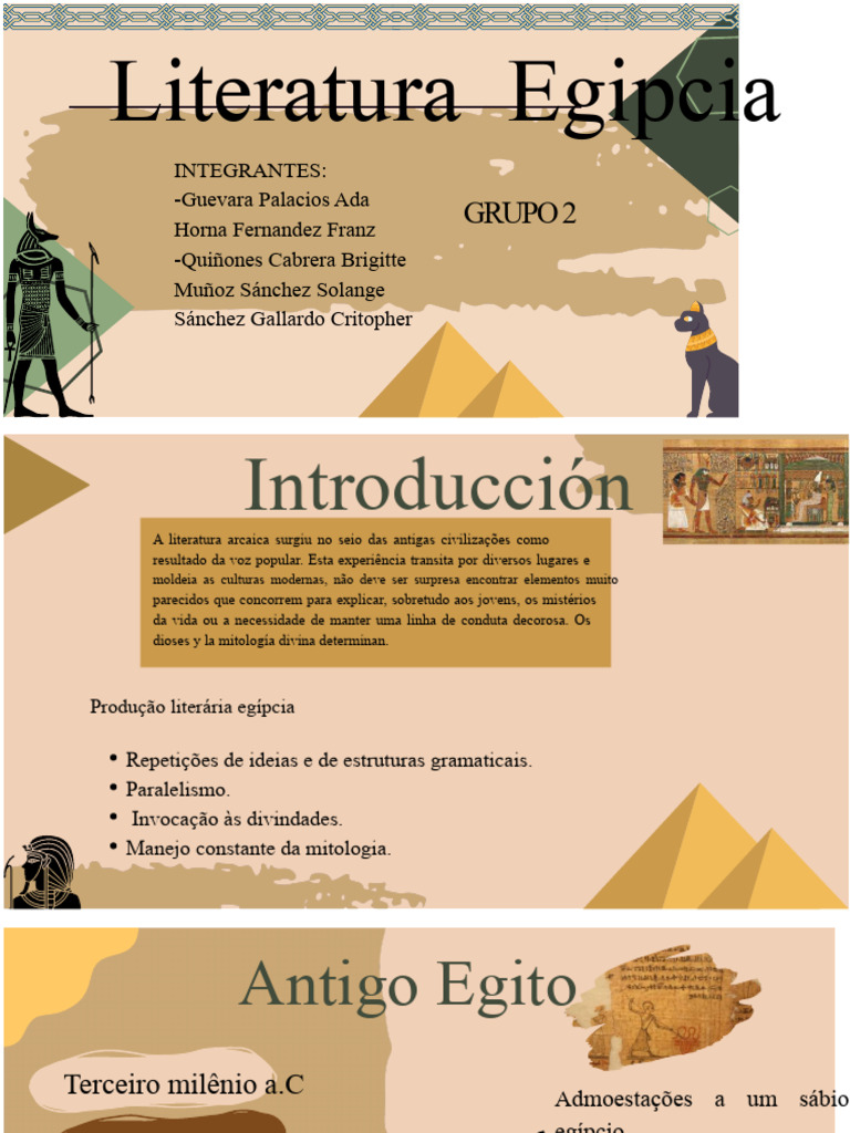 LITERATURA EGÍPCIA E ANÁLISE LITERÁRIA (LIVRO DOS MORTOS) | PDF ...