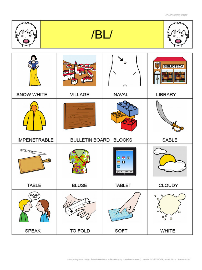 Bingo Sinfones BL PL FL CL GL | PDF