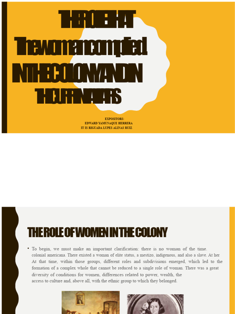 The Diverse Roles of Women in Colonial Society | PDF | Marriage