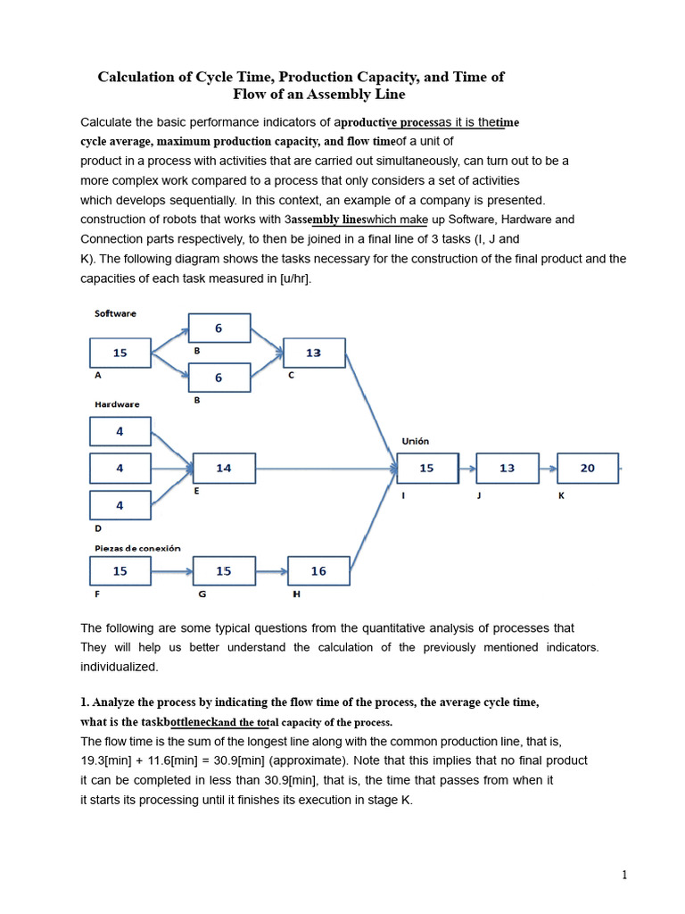 Calculation of Cycle Time | PDF | Computing