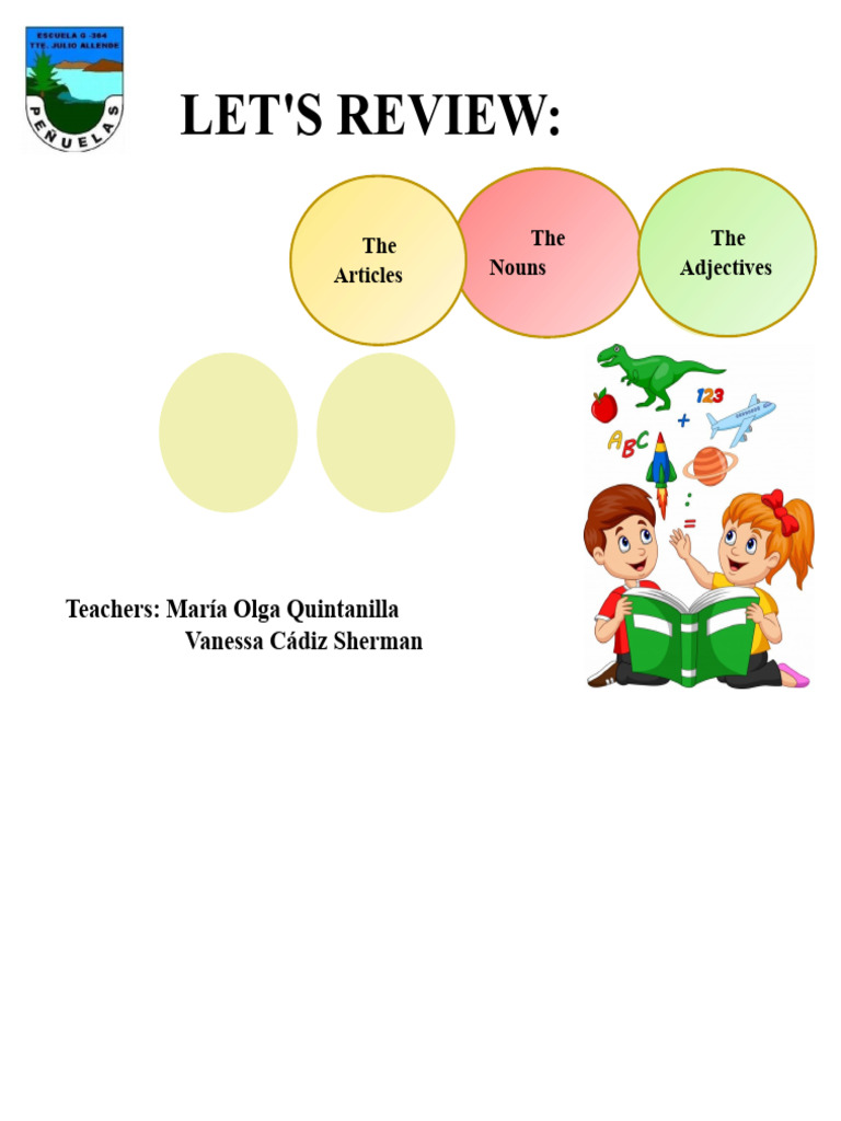 Review of nouns, adjectives, and articles SECOND.ppt | PDF | Noun ...