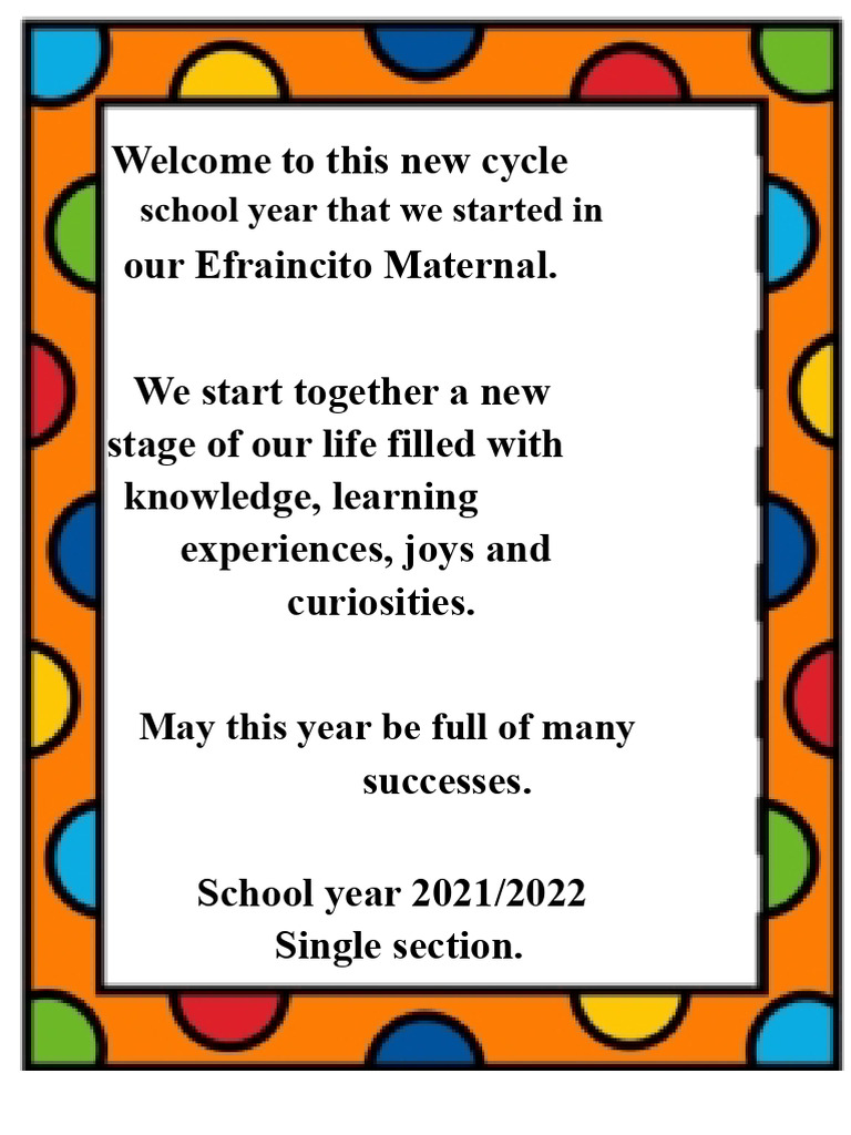 planning for September and October Start of the School Year | PDF