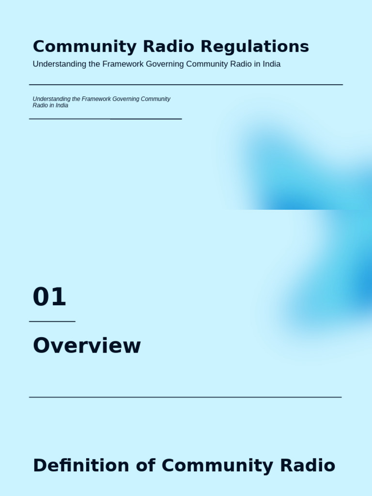 Community Radio Regulations | PDF | Community | Regulatory Compliance