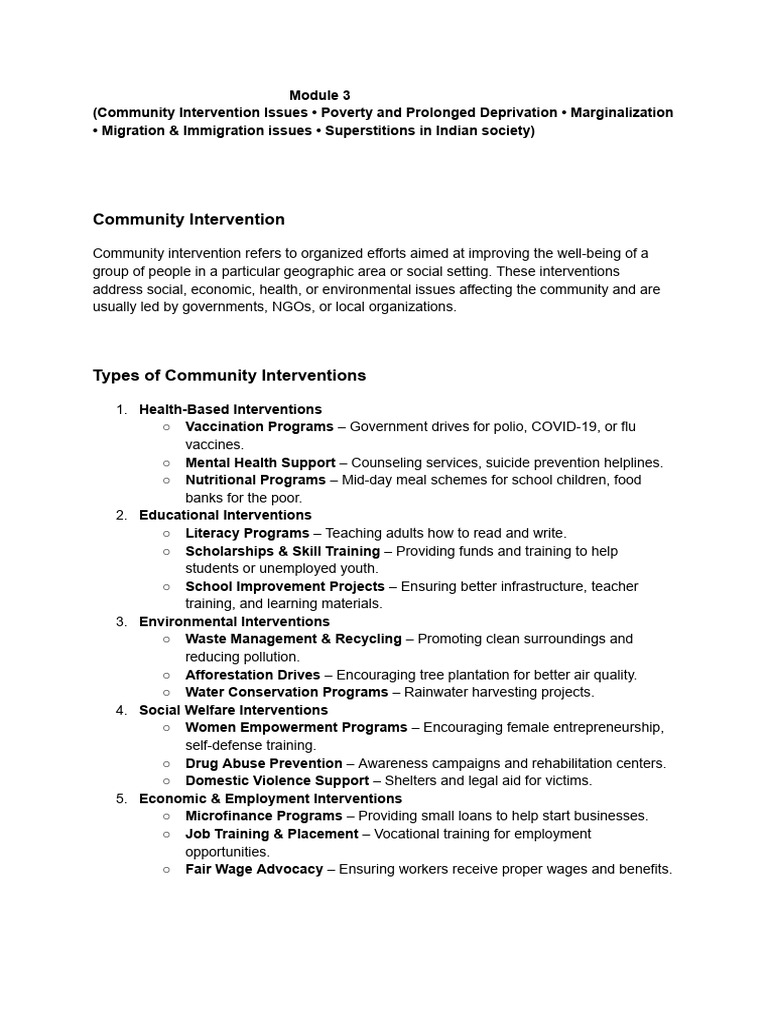 module 3 avani | PDF | Cost Of Living | Poverty