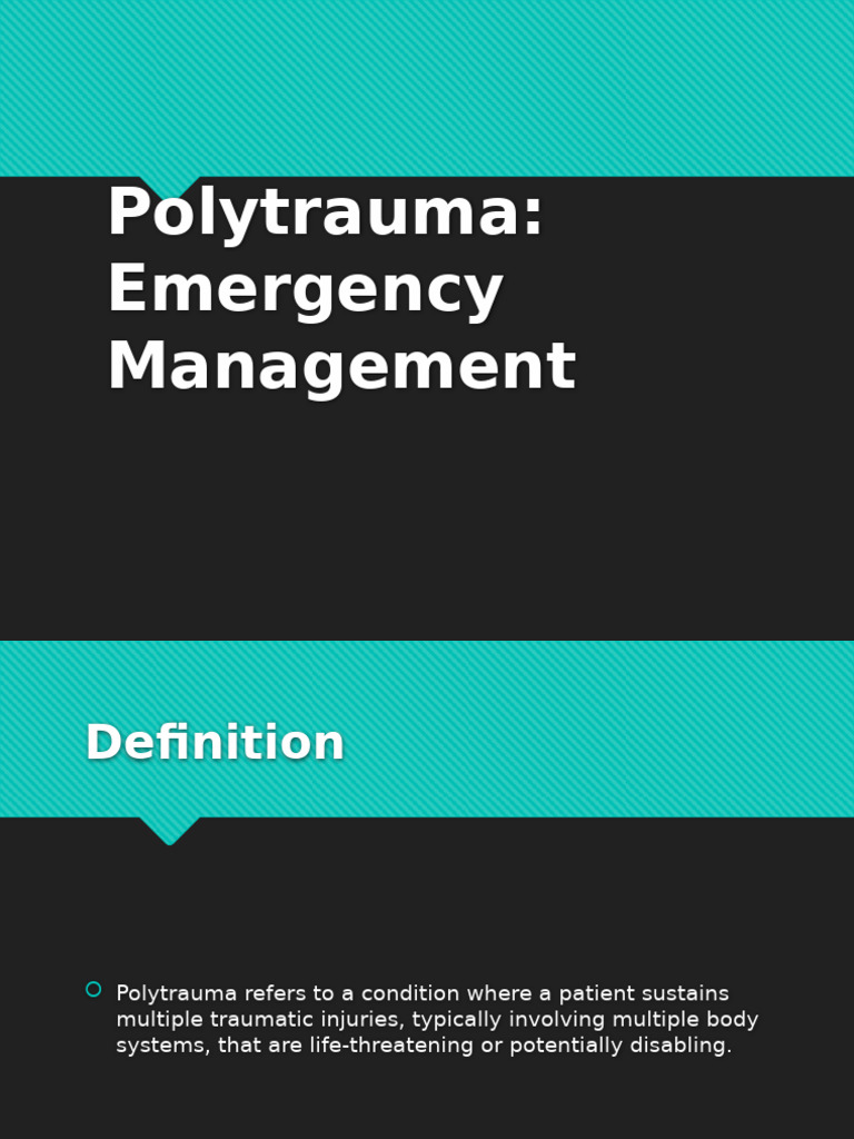 Polytrauma Emergency Management Guide | PDF