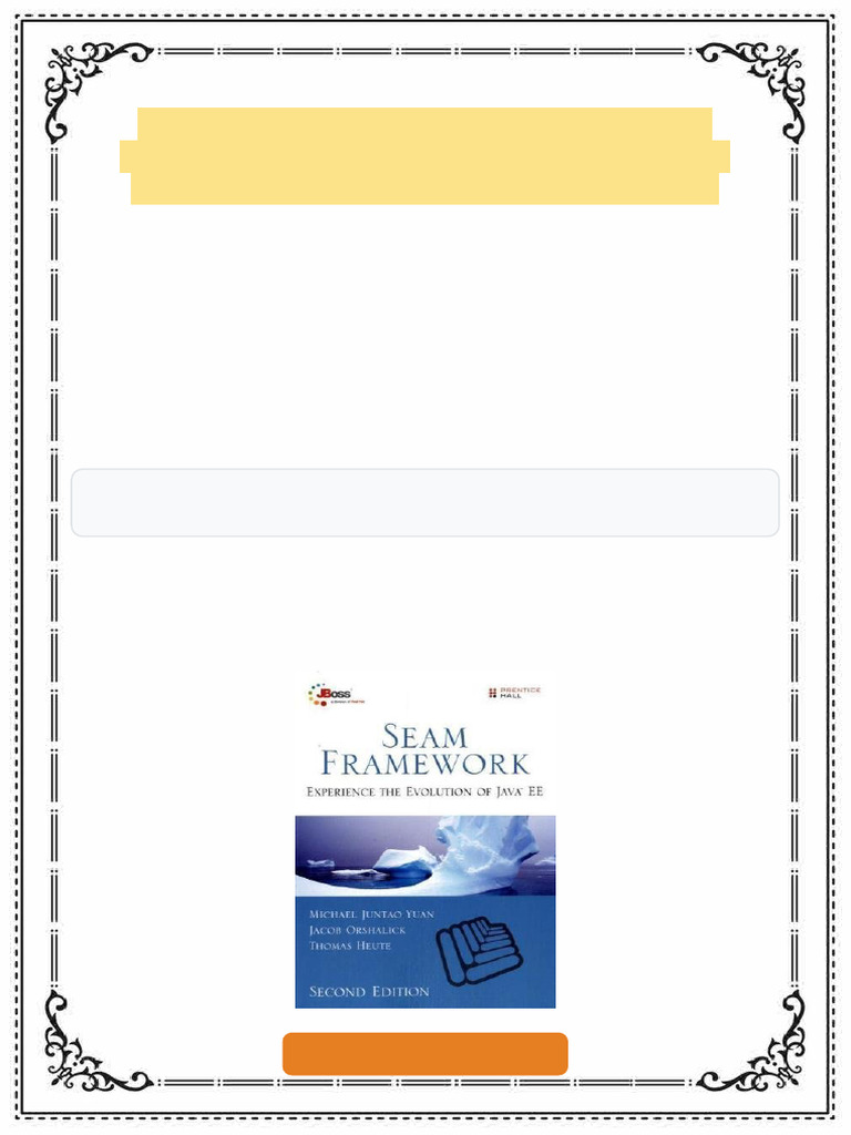 Seam Framework Experience The Evolution of Java EE 2nd Edition Michael ...