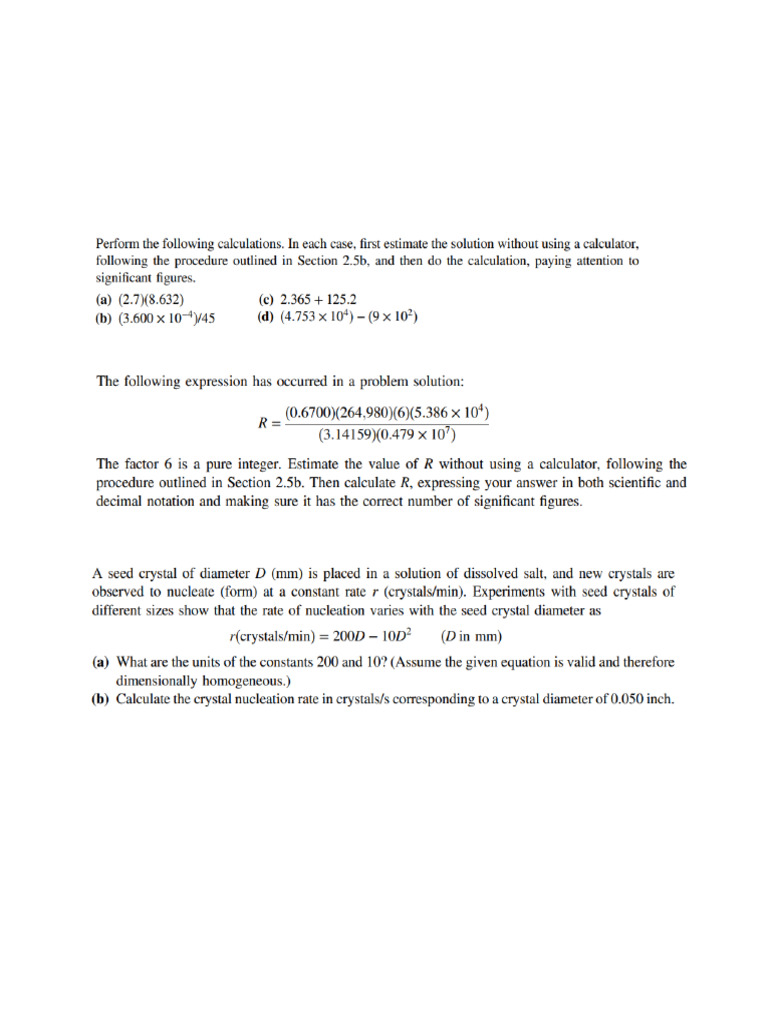 ChE 101 CT - 01 | PDF