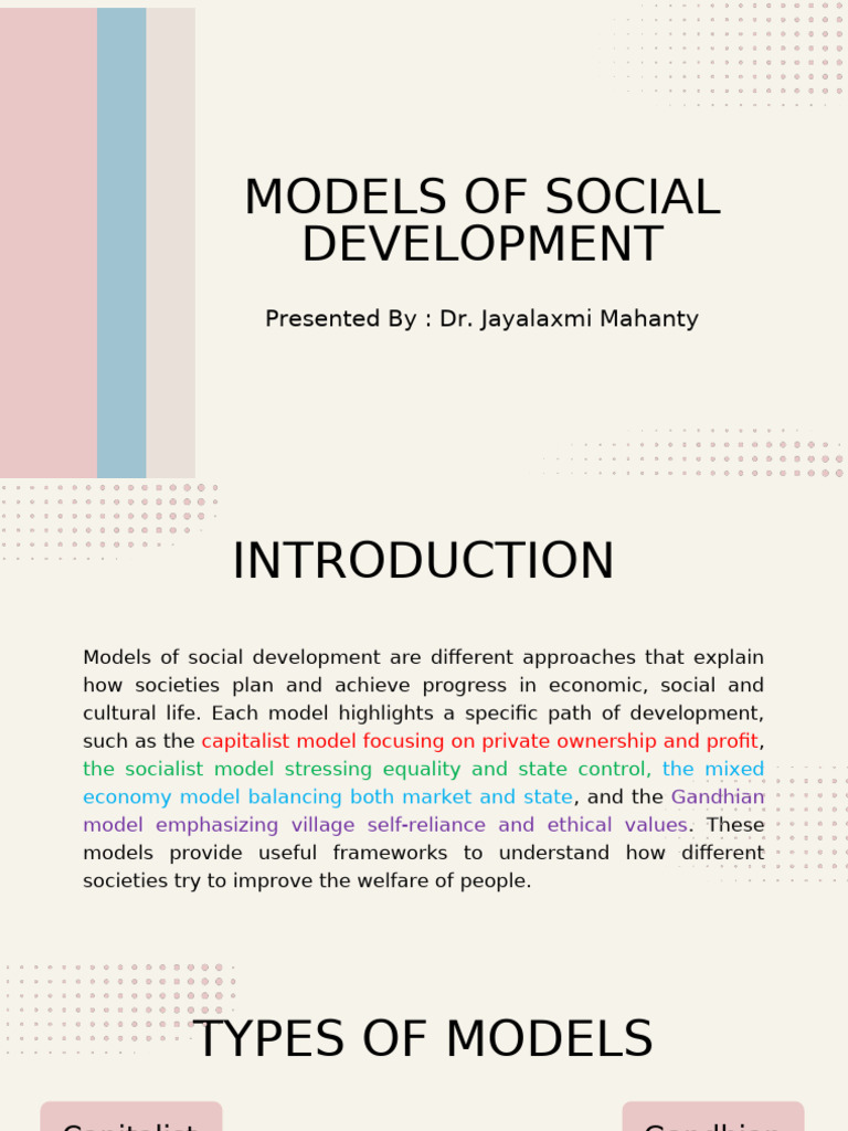 Models of Social Development | PDF | Capitalism | Socialism