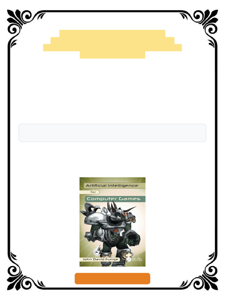Artificial Intelligence for Computer Games An Introduction 1st Edition ...