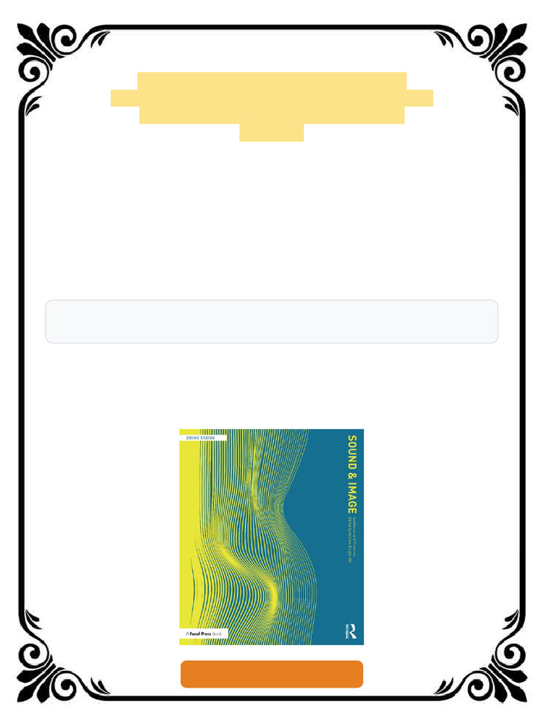 Sound and Image Aesthetics and Practices Sound Design 1st Edition ...