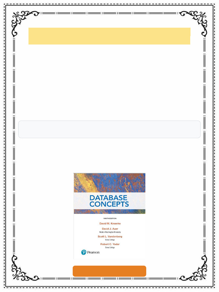 Database Concepts 9th Edition David M. Kroenke eBook full reference ...