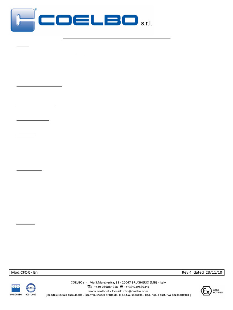 CFOR En | PDF | Prices | Business