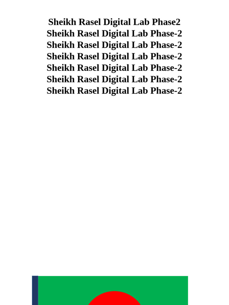Sheikh Rasel Digital Lab Phase 2 | PDF