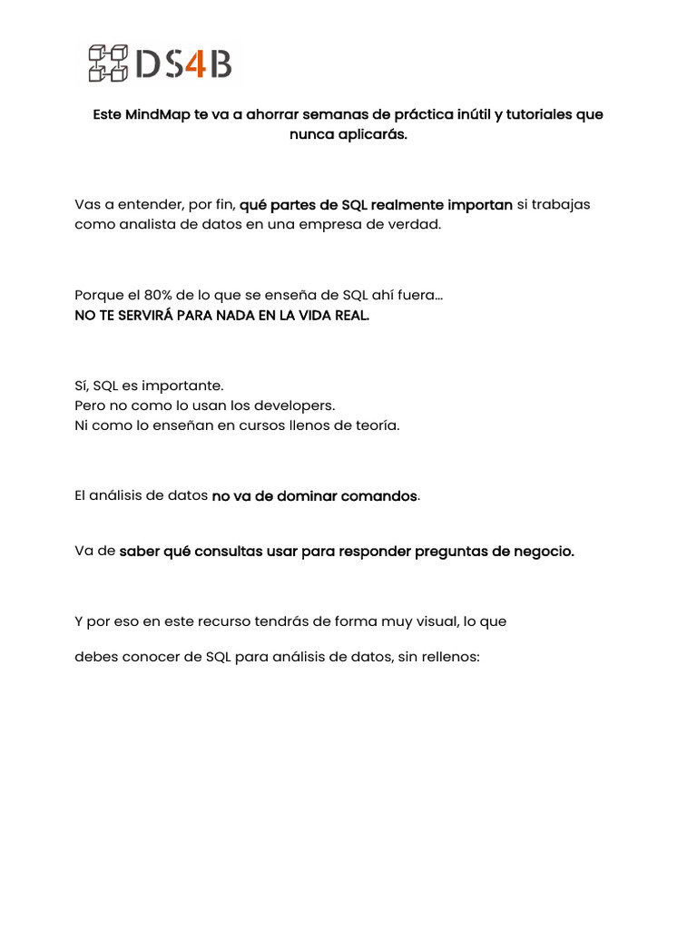 MindMap SQL | PDF