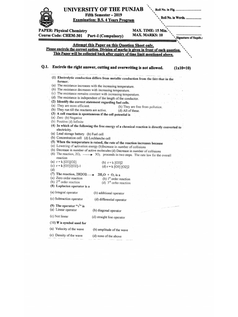 P2019_CHEM-301 (1) | PDF