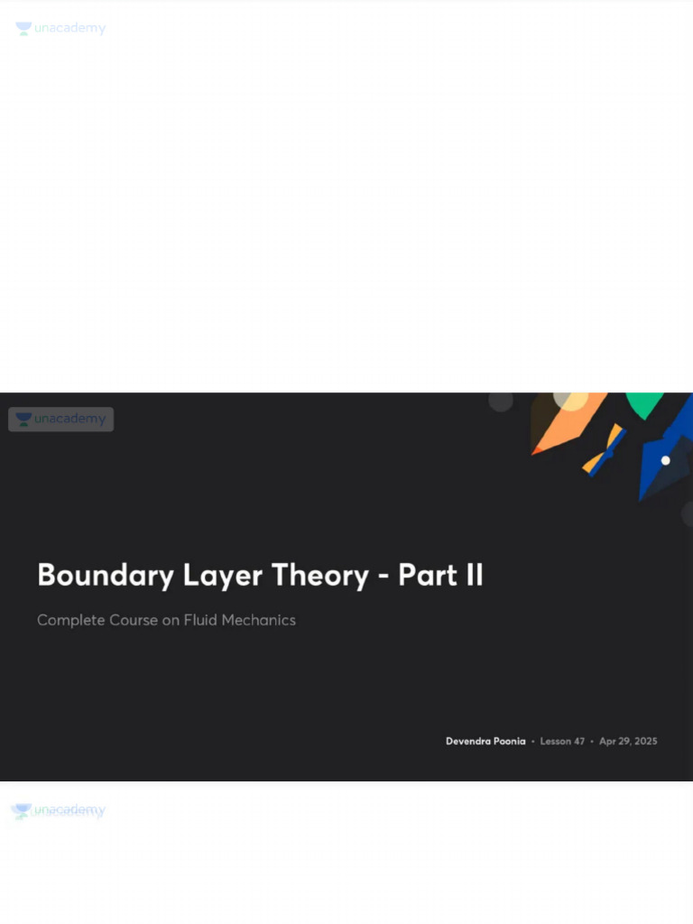 Boundary Layer Theory Part II With Anno | PDF