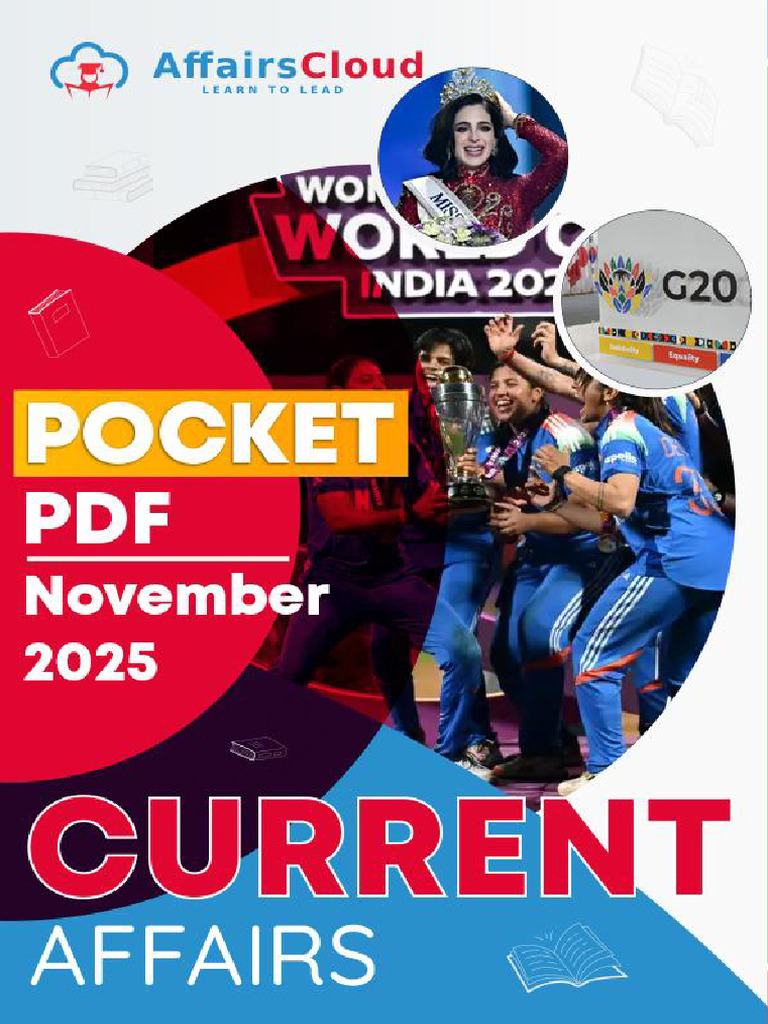 Current Affairs Pocket PDF - November 2025 by AffairsCloud 1 | PDF