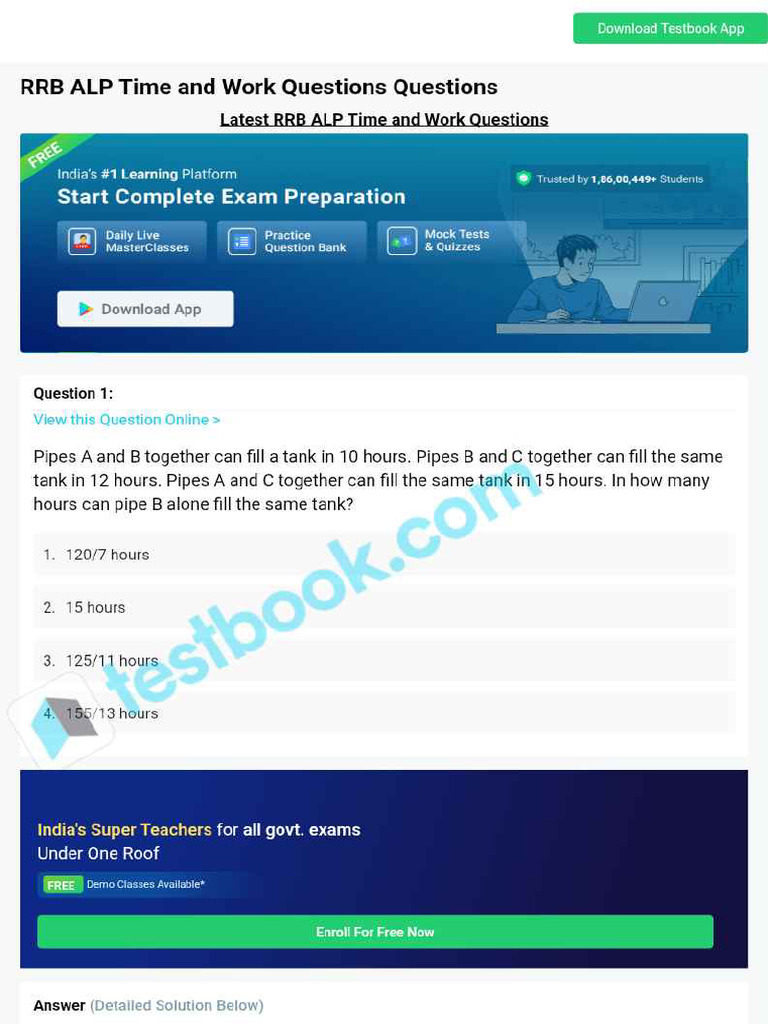 rrb-alp-time-and-work-questions--65b0d0e56245a1eace6b664b | PDF