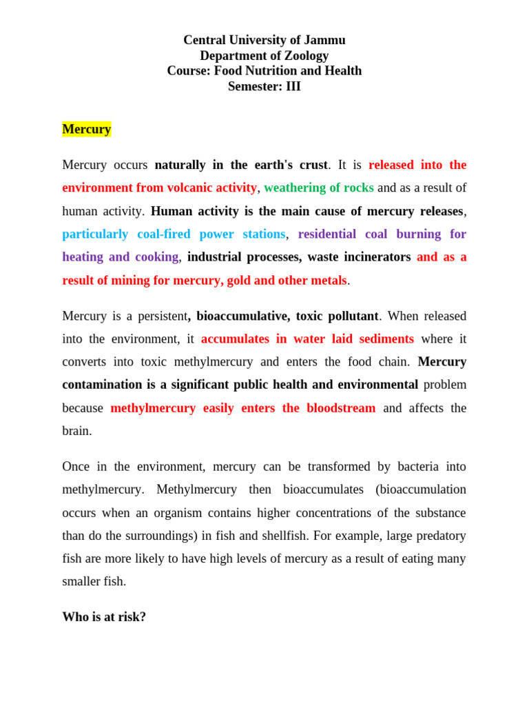 Mercury | PDF | Mercury (Element)