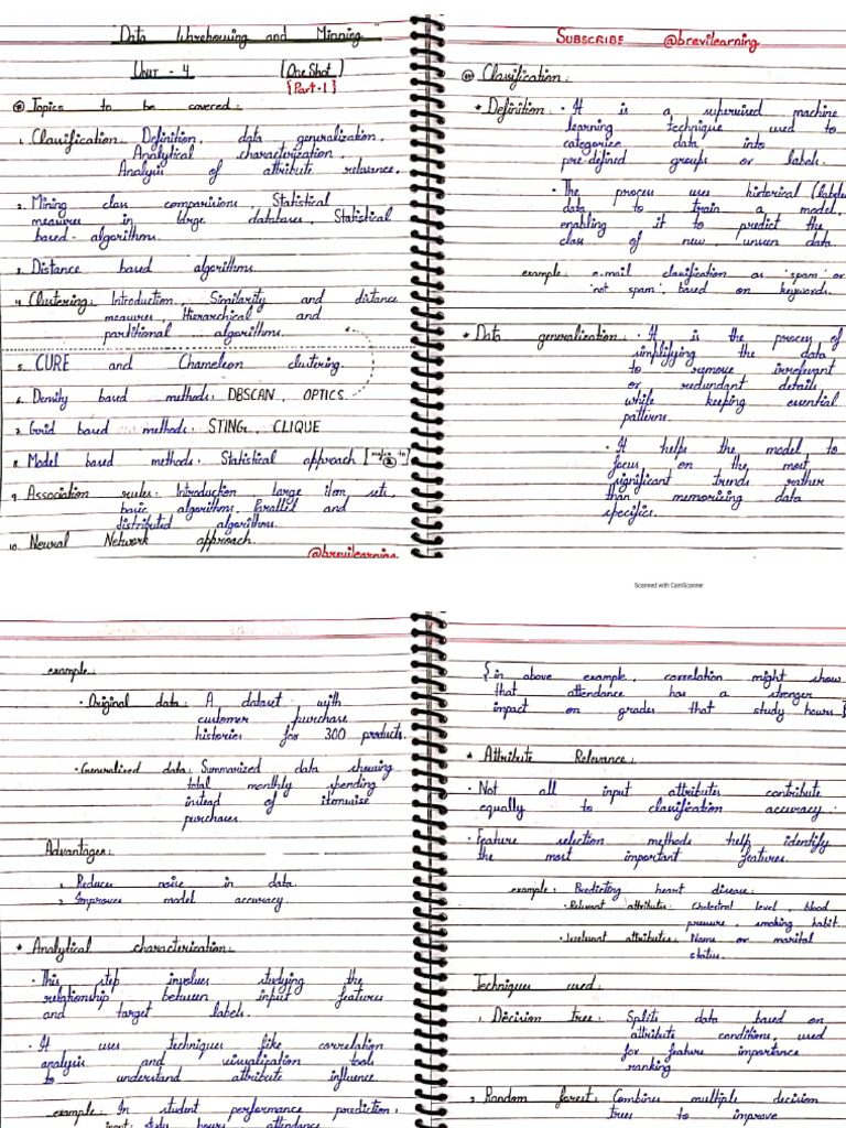 UNIT 4 Handwritten Aktu Important Notes | PDF