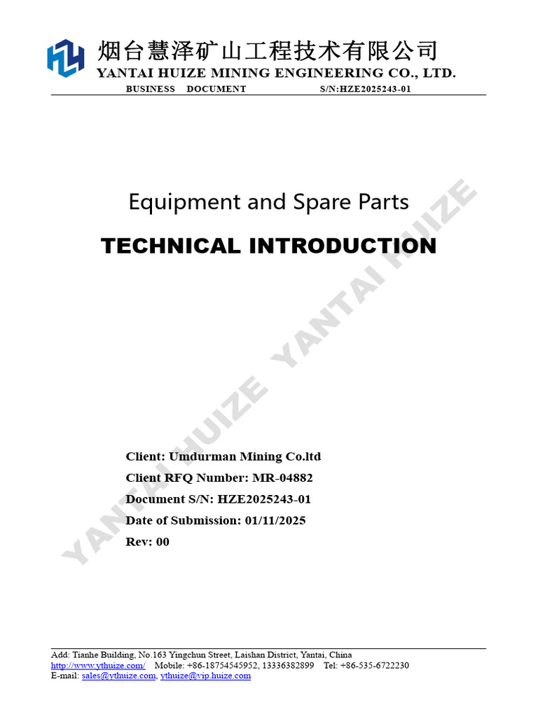 Equipment and Spare Parts Quotation( MR-04882)-20251101 | PDF | Belt ...