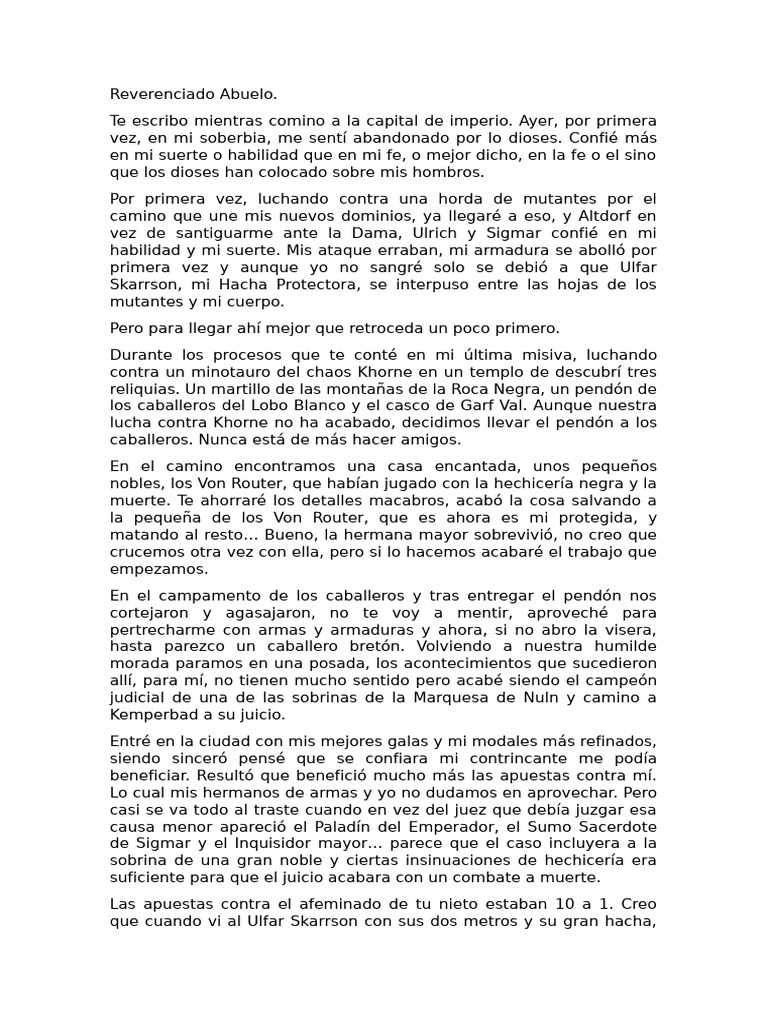 Carta A Mi Abuelo 2 | PDF | Feudalismo | Heráldica