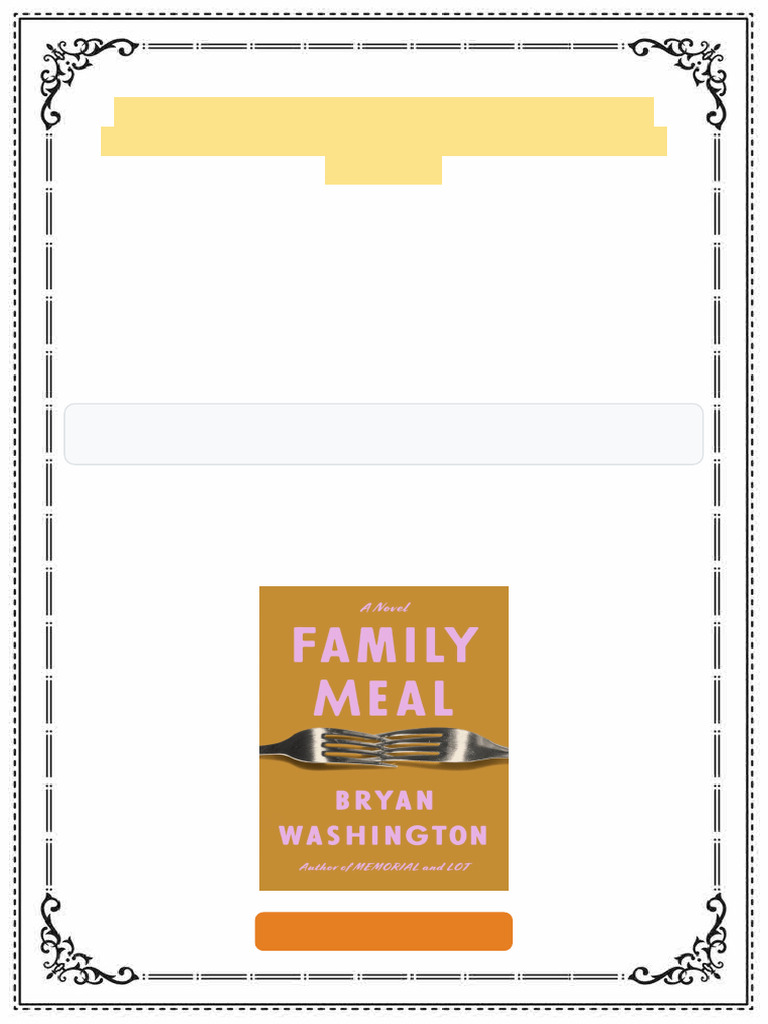 Family Meal A Novel 1st Edition Bryan Washington ebook optimized pdf ...