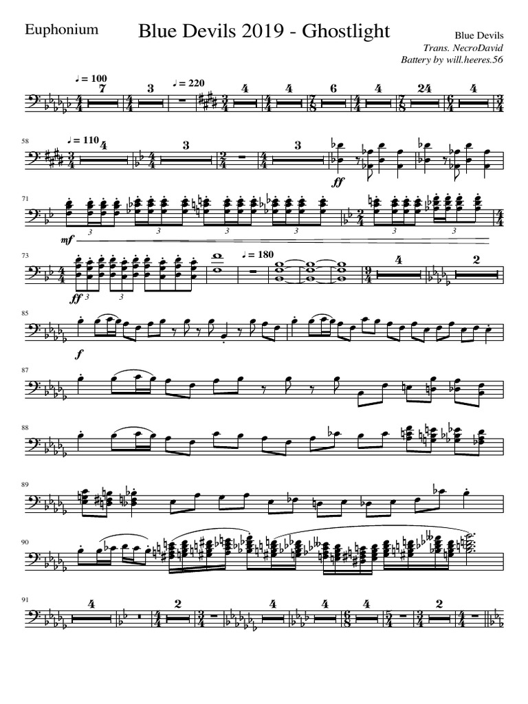Blue Devils 2019 Ghostlight | PDF